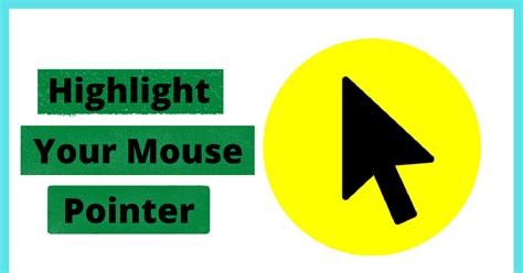 Highlight Mouse Pointer Window 10 Highlight Set Cursors Download