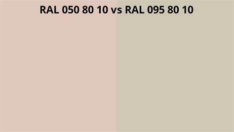 Ral 050 80 10 Vs 095 80 10 Ral Colour Chart Uk