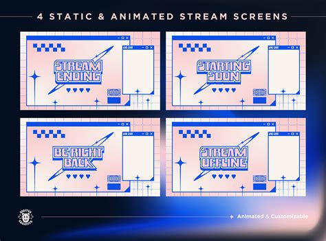 FREE Animated Stream Pack Y2K Stream Overlay Behance