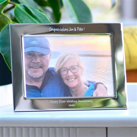 Engraved 25 Anniversary Frames Etsy
