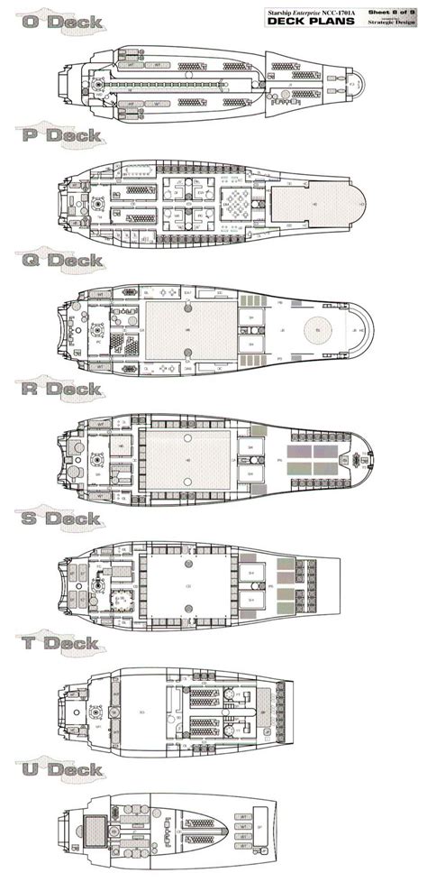 U S S Enterprise Ncc 1701 A Decks O U Star Trek Fleet Star Trek