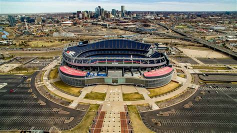 Aerial Drone Photos Of Mile High Stadium Denver Broncos