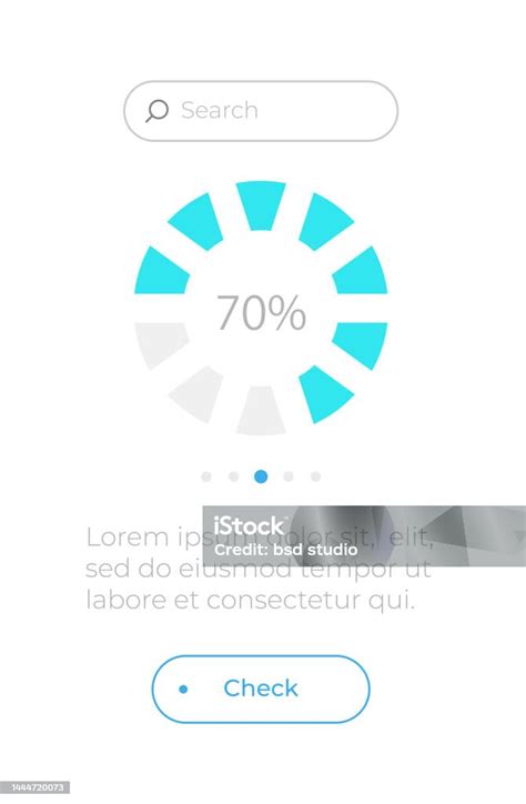 진행률 원형 차트 Ui 요소 템플릿 방향에 대한 스톡 벡터 아트 및 기타 이미지 방향 인터넷 그래픽 사용자 인터페이스 Istock