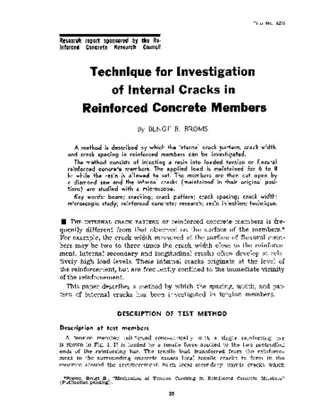 Pdf Technique For Investigation Of Internal Cracks In Reinforced