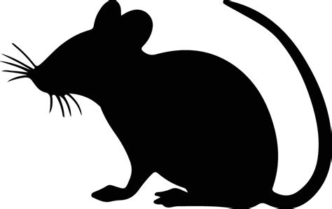 Mouse Black Silhouette 38101867 Vector Art At Vecteezy