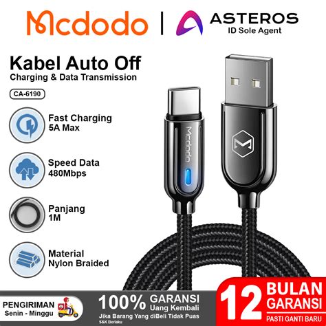 Jual MCDODO Kabel Data USB Type C Turbo Charge Super Vooc Fast Charging W A CA