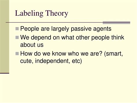 PPT Labeling Theory PowerPoint Presentation Free Download ID 845217