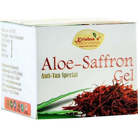 Krishnas Herbal And Ayurveda Aloe Vera Saffron Gel 100 Gm