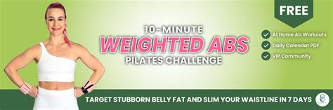 Free 10 Minute Weighted Abs Pilates Challenge Pilatesbody By Kayla