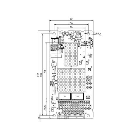 Vertical Square 7 Segment Lcd Display Lift Floor Indicator Matrix Code
