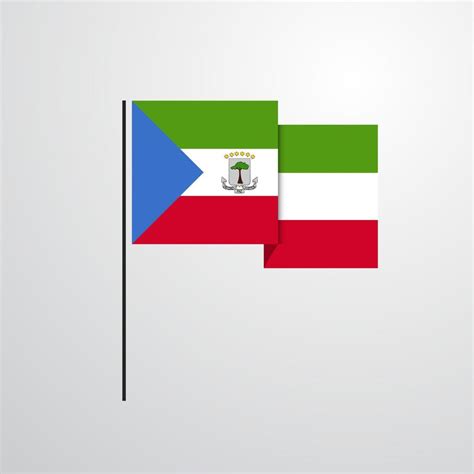 Equatorial Guinea Waving Flag Design Vector 14038152 Vector Art At Vecteezy