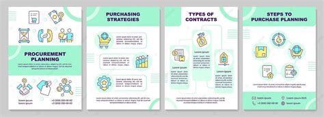 Strategic Procurement Green Brochure Template Newsletter Flyer Poster