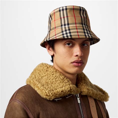 Burberry Check Bucket Hat Men Bucket Hats Flannels