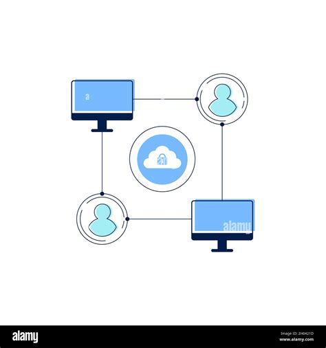 Computing Network Vector Icon Design Illustration Template Stock Photo Alamy