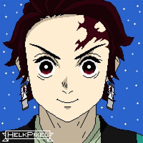 Helkpixel Demon Slayer Pixel Art