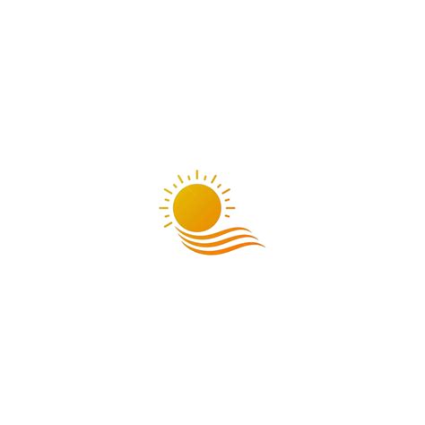 Sun Logo Icon Template Design Cartoon Travel Vector Design Cartoon