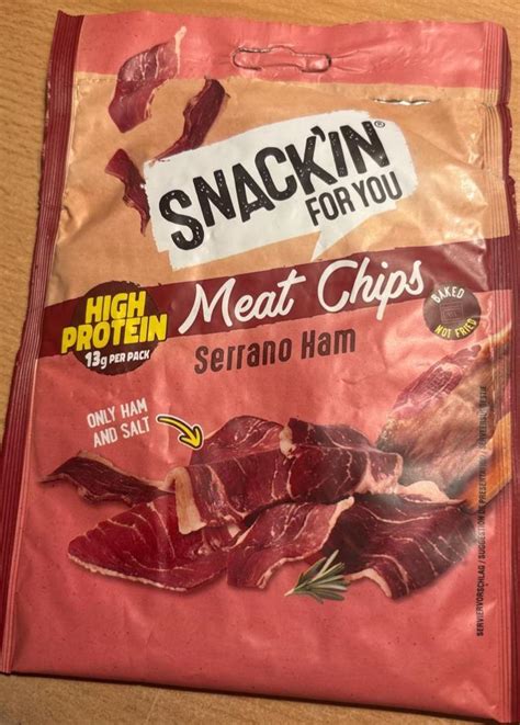 Meat Chips Serrano Ham Snackin For You калорийность пищевая ценность ⋙