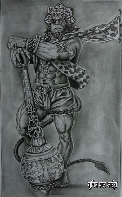 Hanuman Ji Drawing Easy Lord Hanuman Drawing Pencil Sketch Easy Postgray