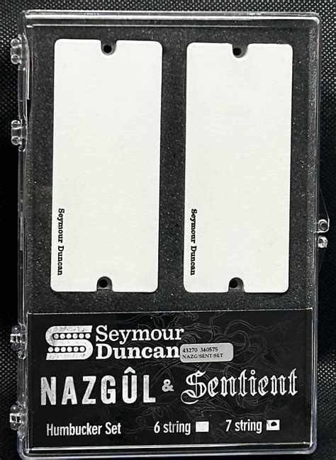 Seymour Duncan Nazgul Sentient 7 String Soapbar Set WHITE Reverb