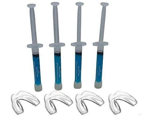 4 Syringes Remineralization Gel Ypf5 With 4 Custom Teeth Trays