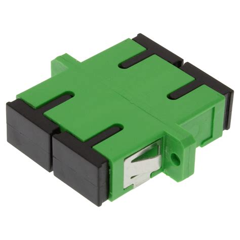 Adapter SC APC Duplex Single Mode OS Fiber Optic With Flange Shaxon Industries