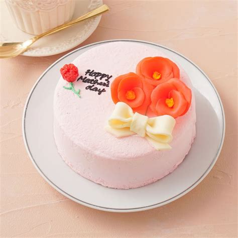 想いを伝える花言葉センイルケーキピンク 赤いポピー 「感謝・幸せな家庭・陽気で優しい」 （メモラーブル） Cakejp