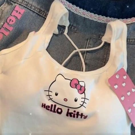 Кроп топ Hello Kitty Хеллоу Китти купить на Ozon по низкой цене