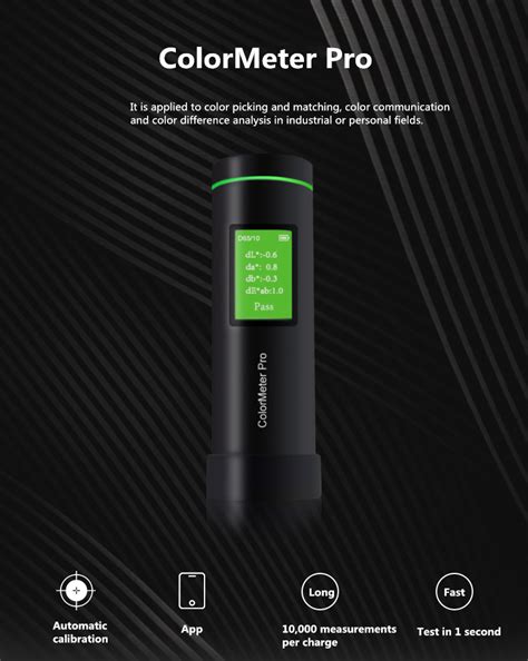 ColorMeter Pro Mobile Phone APP Color Detection Precision Colorimeter ...