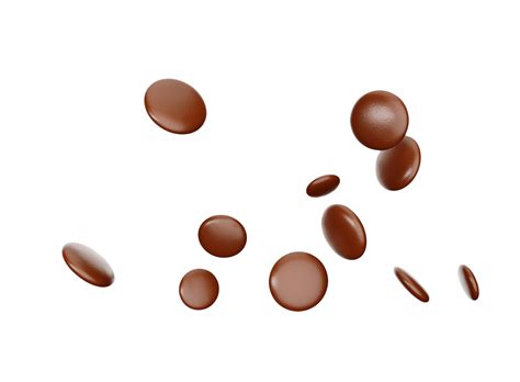 Chocolate Coated Chocolate Beans Chocolate Ball Chocolate Brown Candy 3d Illustration 17223032 Png
