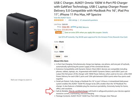 Aukey Omnia Mix4 Pa B7 100w 4 Port Pd Charger Review Legit Reviews