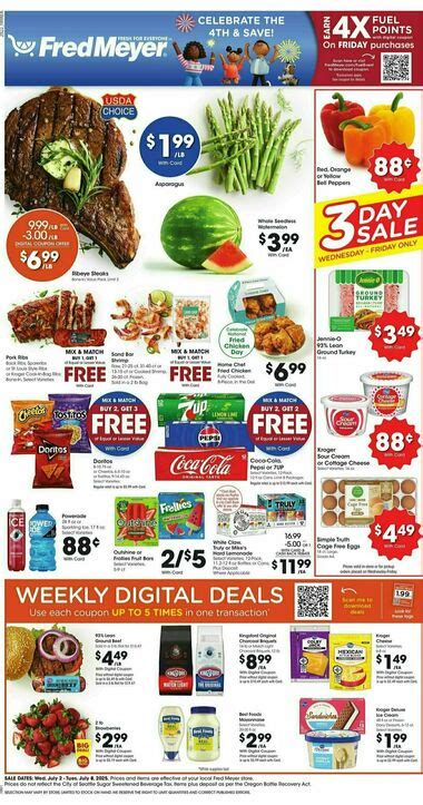 Fred Meyer Division Ave Eugene Or Hours And Weekly Ad