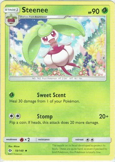 POKEMON CARTE SOLEIL Et Lune Numéro Steenee EUR PicClick FR