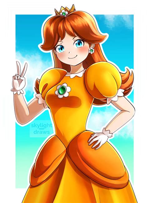 Princess Daisy Appreciation Fanart By Skylight Draws On Deviantart