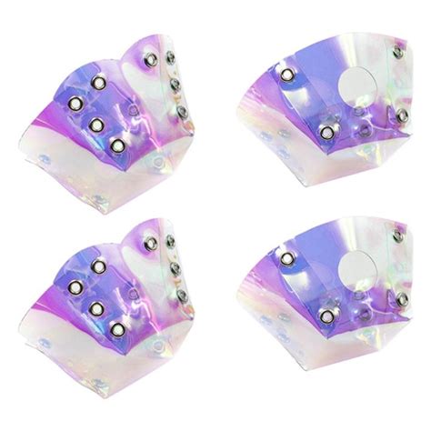 4pcs Skate Toe Guards Vegan Faux Pvc Roller Skate Toe Caps Shoe Shield