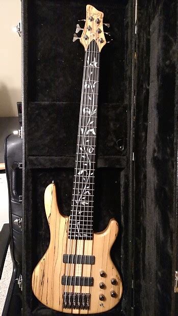 6 String Bass By Raven West Guitars W Bartolini Pre Amp Reverb