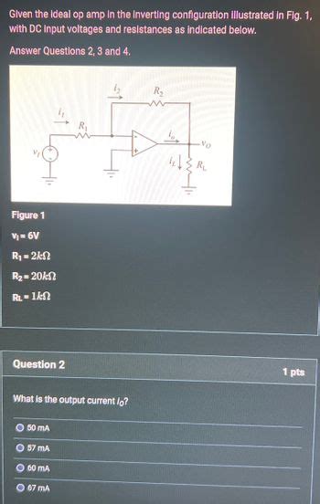 answered given the ideal op amp in the inverting configuration