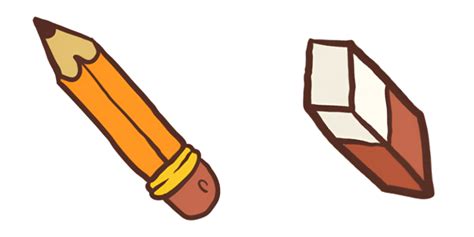 School Pencil And Eraser Cursor School Cursors Sweezy Cursors