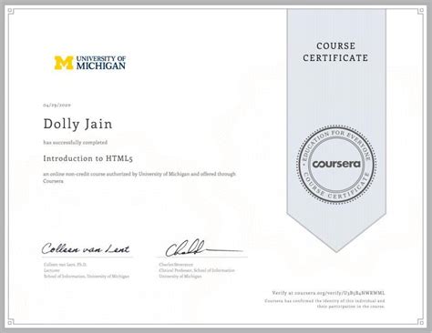 Dolly Jain On Linkedin Html5 Coursera