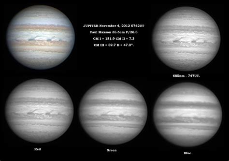 Jupiter November 4 Major And Minor Planetary Imaging Cloudy Nights