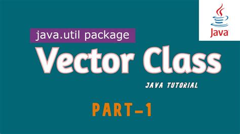 vector class in java java util vector class youtube