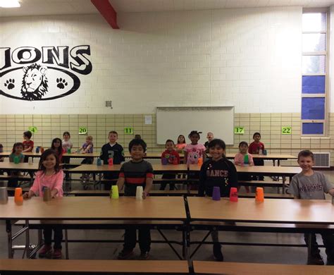 Cup Stacking In Pe Madison Elementary School