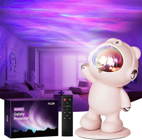 Fulen Galaxy Projector For Bedroom Star Projector Cute Night Light Aurora Ceiling Light Led