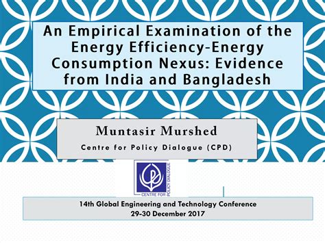 Jevons Paradox Evidence From India And Bangladesh Ppt