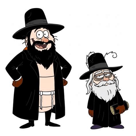 Rube Roach Dressed As Jewish Adult And Reg Roach Dressed As Rabbi In Halloween Outfits