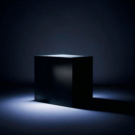 Premium Ai Image A Black Cube