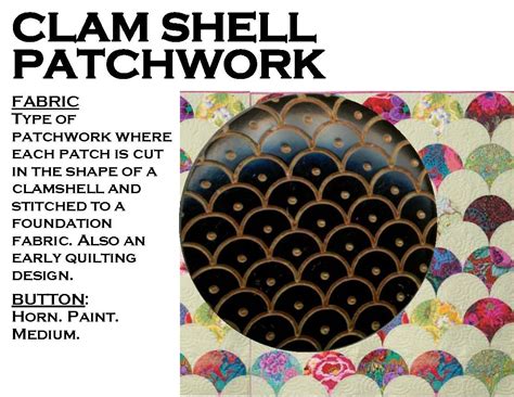 Imitating Fabric Clam Shell Quilting Pattern 2 Western Regional Button Association