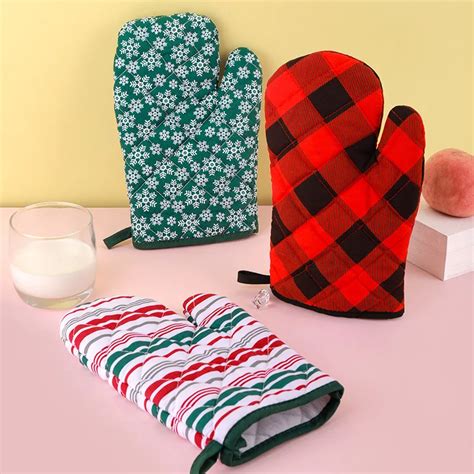 주방용 전자 레인지 단열 장갑 두꺼운 고온 내성 오븐 장갑 베이킹 화상 방지 장갑 Aliexpress