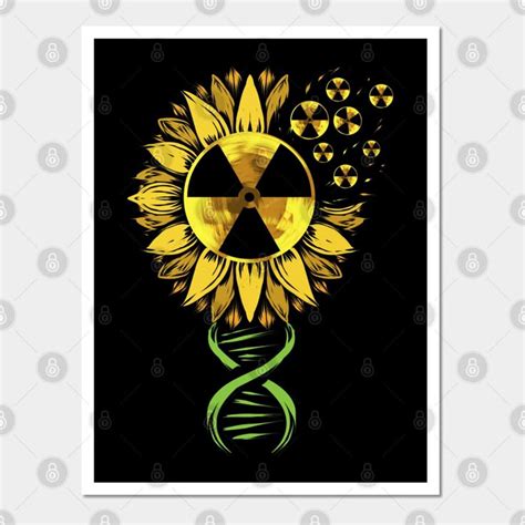 Radiology Dna Sunflower Radiology Technician T Wall And Art Print