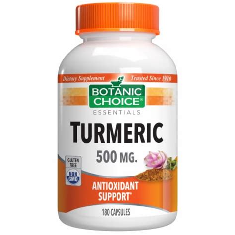 Botanic Choice Turmeric 500 Mg Antioxidant Herbal Supplement 180 Capsules Frys Food Stores