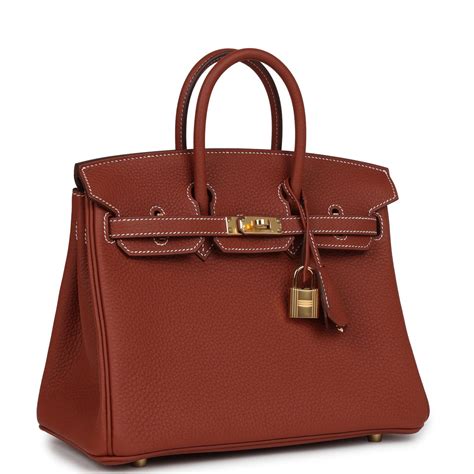 Hermes Birkin 25 Sienne Togo Gold Hardware Birkin Hermes Birkin 25
